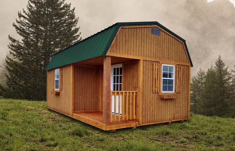 Side Lofted Barn - Mountain View Barns