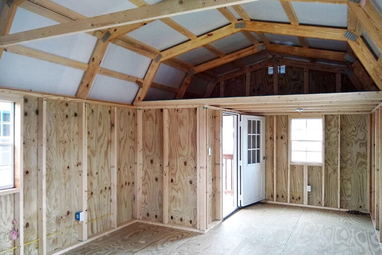 Side Lofted Cabin - Mountain View Barns